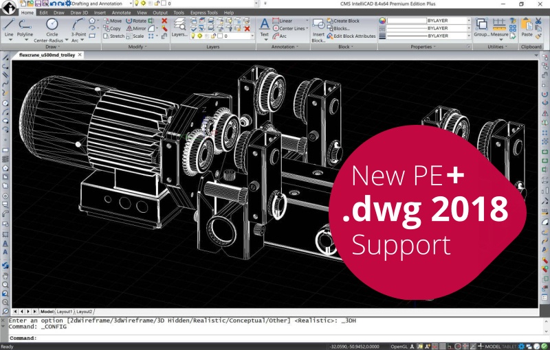 CMS IntelliCAD Now Supports .dwg 2018 Files