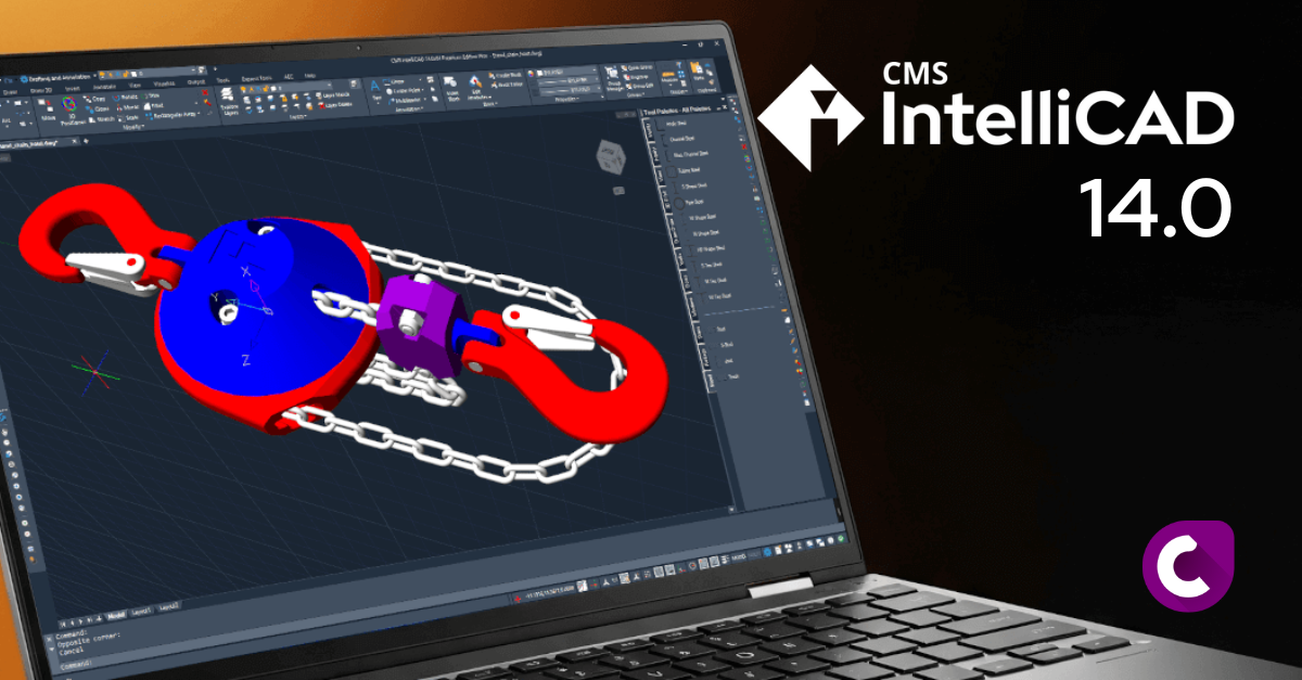 CAD-MANUFACTURING SOLUTIONS Releases CMS IntelliCAD 14.0