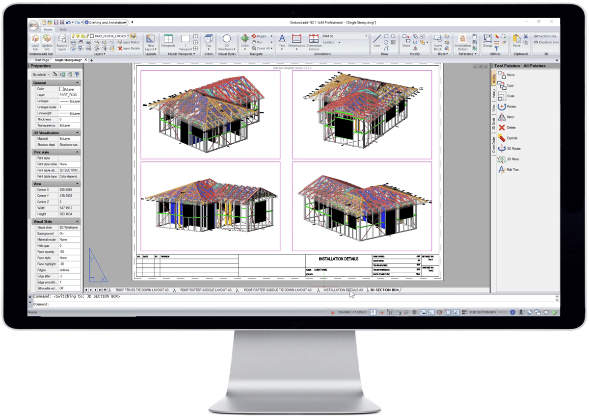 BlueScope Steel and ENDUROCADD Steel Frame Design